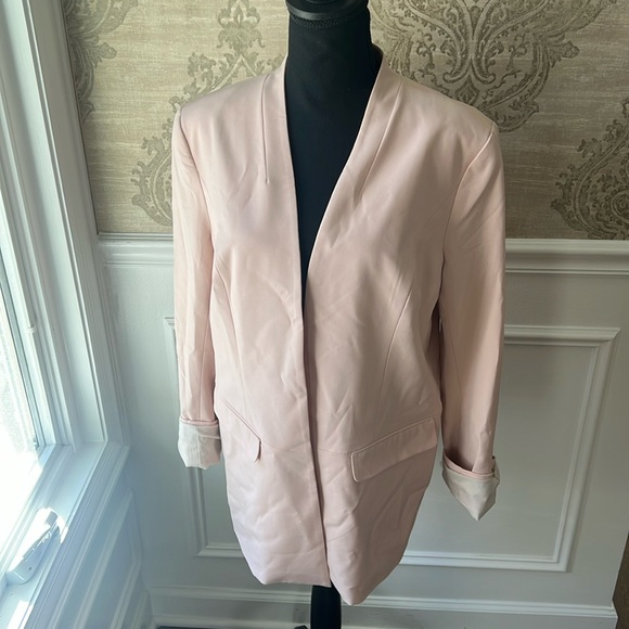 Halogen | Jackets & Coats | Halogen Nordstrom Pink Open Front Blazer ...